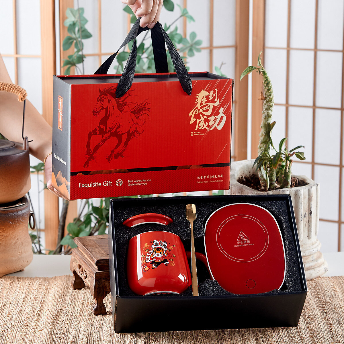 Новогодний подарочный набор с кружкой, удобный подарок для открытия мероприятий, взаимодействия с клиентами, командного строительства, практичные маленькие индивидуальные подарки