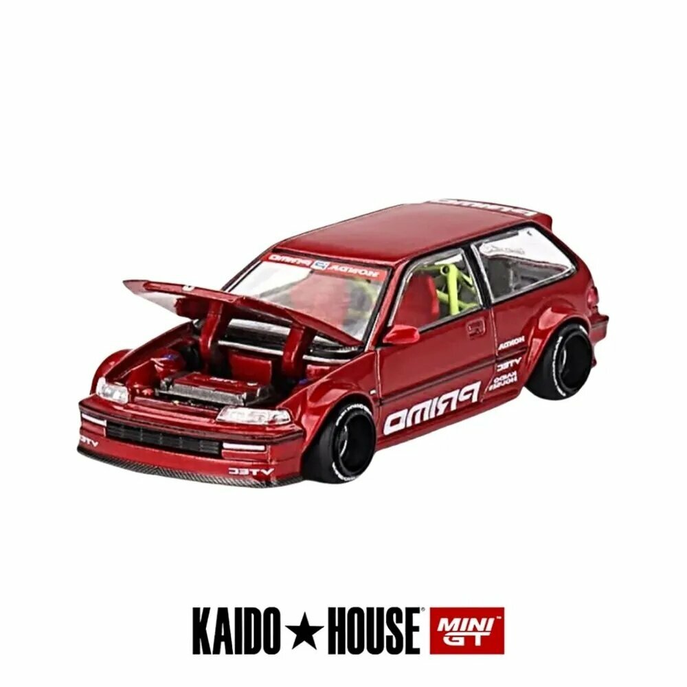 MINI GT+KAIDO KHMG156 Honda Civic (EF) Kaido Works V2 Литой под давлением автомобильной модели