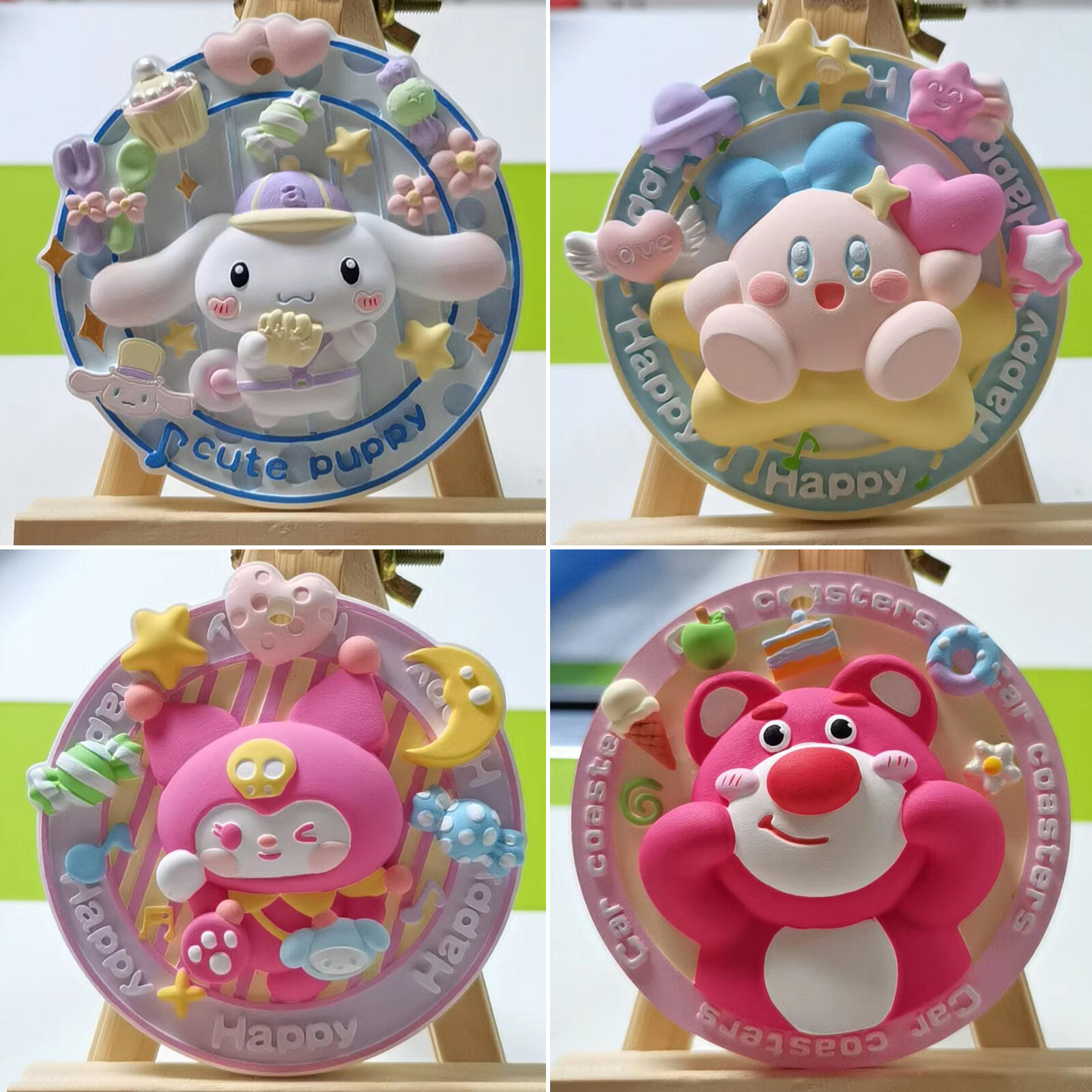 Санрио Хелло Китти Незакрашенная фигурка для рисования, 3D скульптура, детский творческий набор