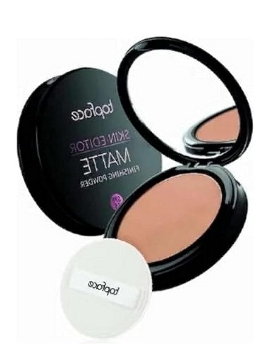 Пудра Topface Skin Editor Matte Finishing Powder, Компактная матовая, 011