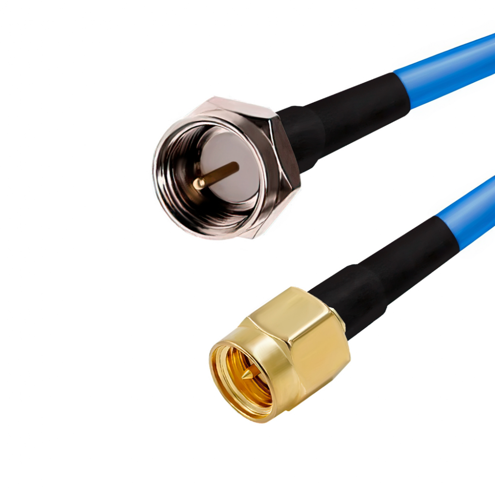 Кабельная сборка F-male - Sma-male 1 м, кабель 5D-FB CU (медь)