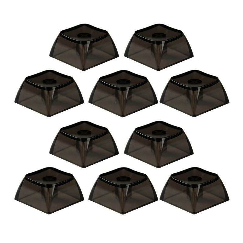 10 шт. Прозрачные кейкапы XDA2 для MX-клавиатур, Черный