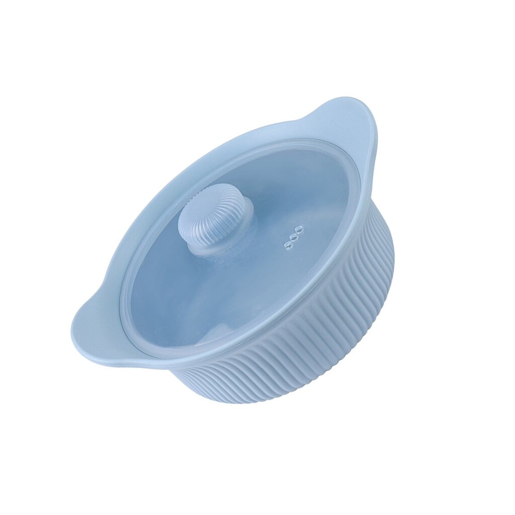 Силиконовая пароварка-синяя маленькая