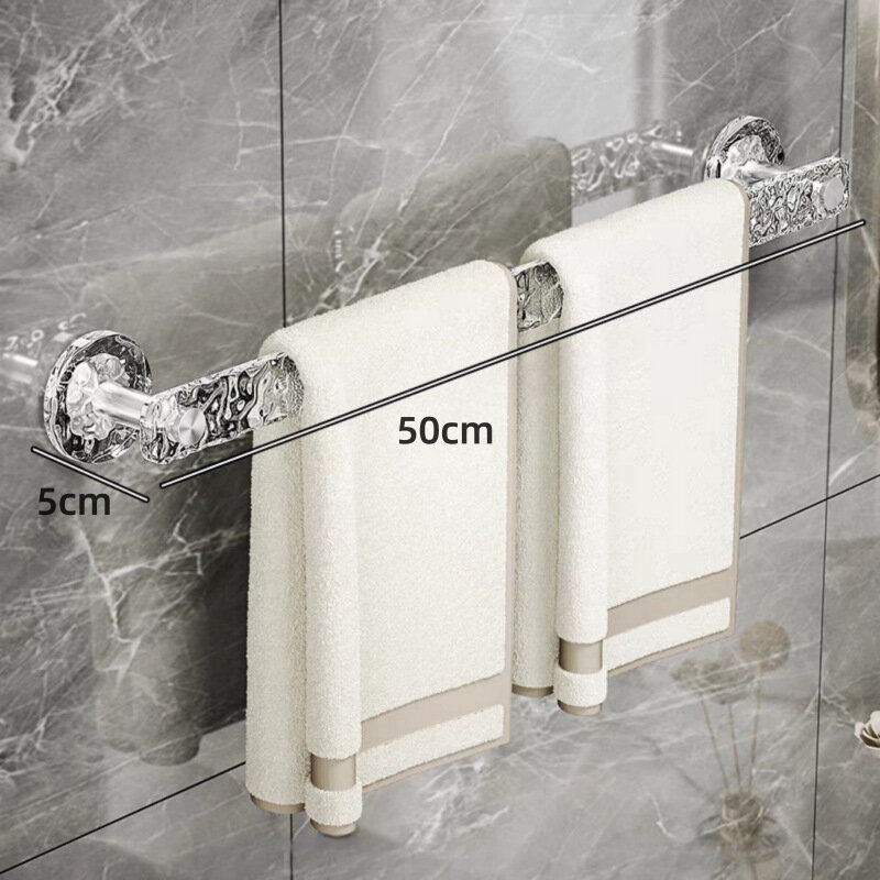 Акриловая вешалка для полотенец для ванной комнаты Трасса настенная стойка для ванной без пробивания Прозрачный размер