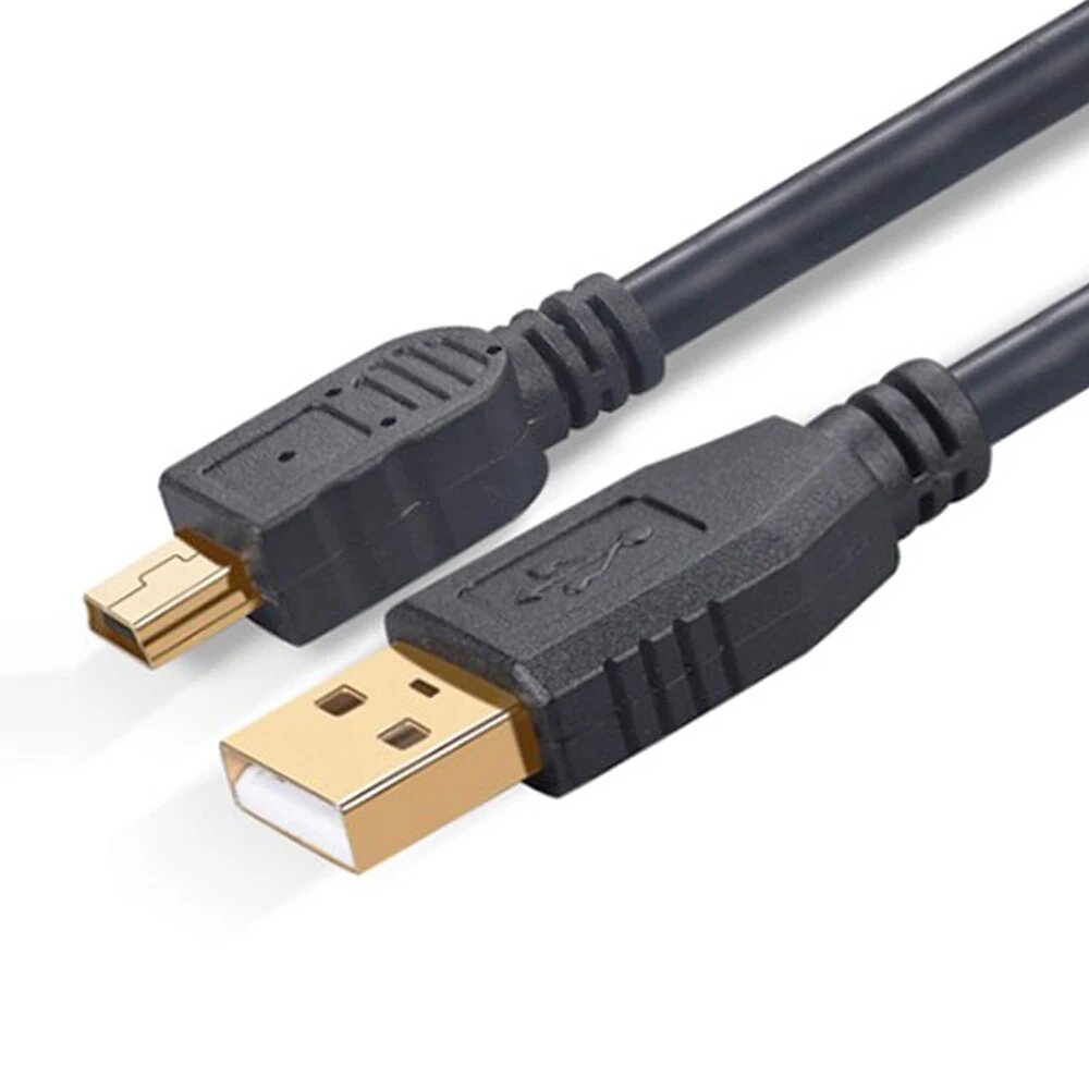 Мини USB кабель 1.5м 2м 3м 5м 10м 20м 5 контактов 1.5M