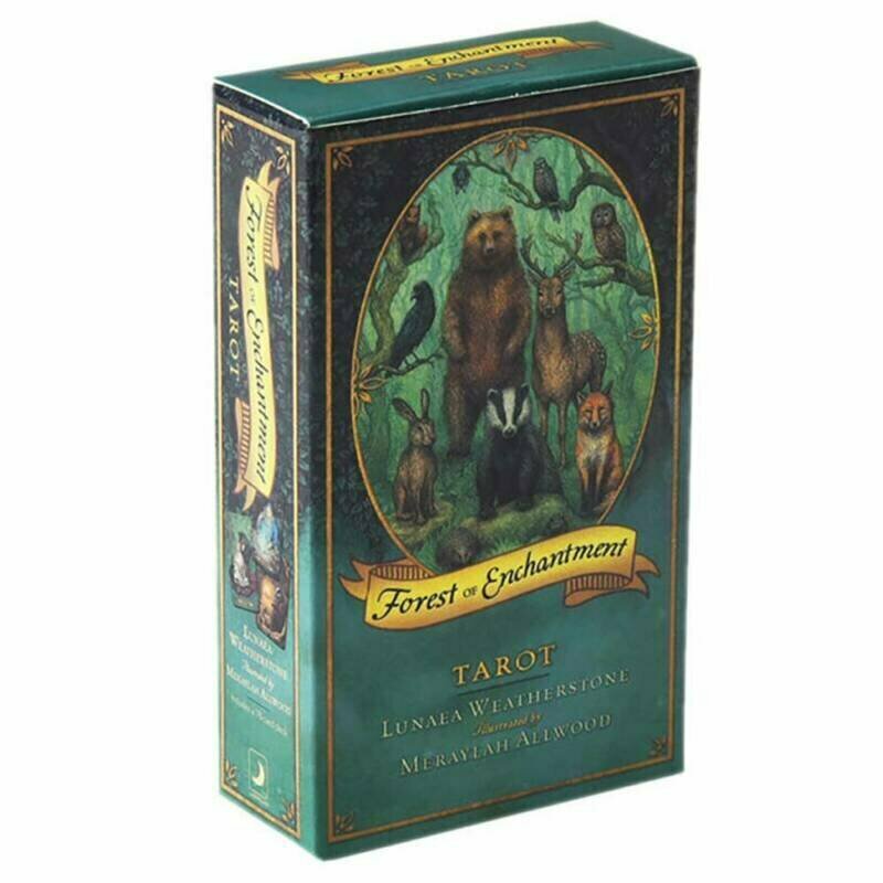Магическая карта Oracle Forest Forest Fate Tarot 78 карточный настольный набор игры (зеленый)