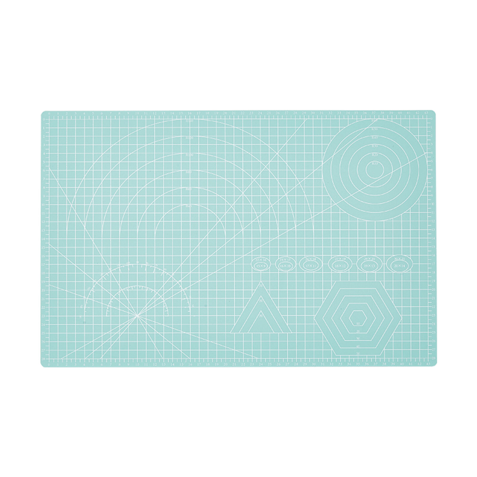 Резак A3, коврик для резки ПВХ, двусторонний противоскользящий коврик для резки, подложка для резки, инструмент для DIY с четкими линиями сетки и углами, для шитья, скрапбукинга, рукоделия, картонных проектов, 45x30 см / 17,7x11,8 дюймов