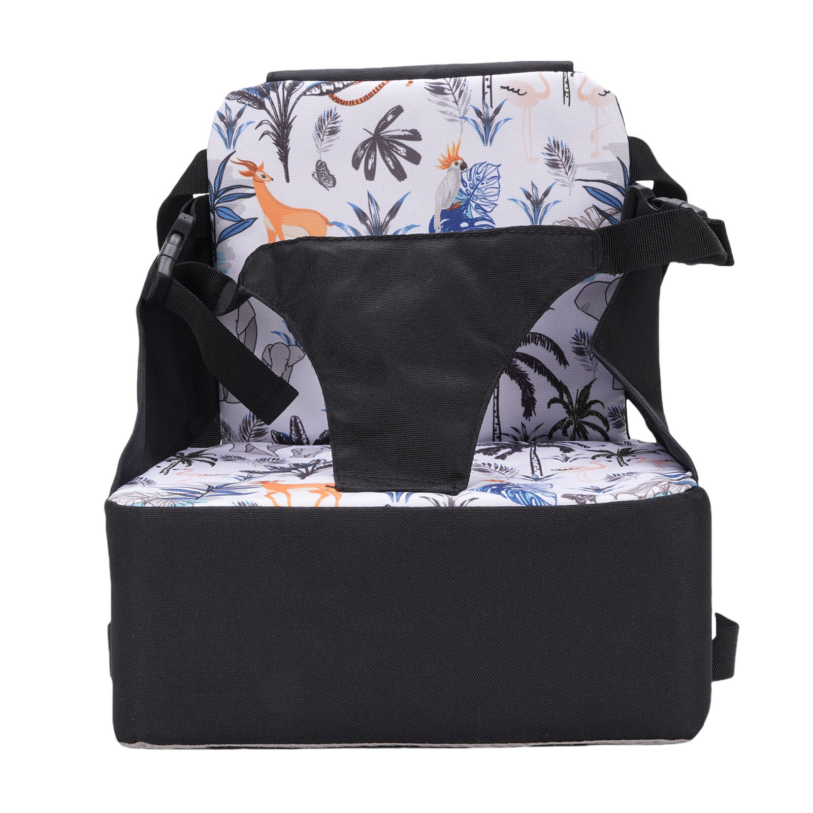 Детское дорожное автокресло-бустер с водонепроницаемыми ремнями безопасности, подходящее для использования за столом, противоскользящее, складное.