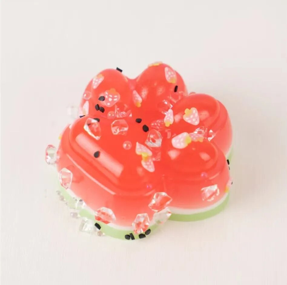 Сквиш Таба лапка Арбуз для снятия стресса Кошачья лапа