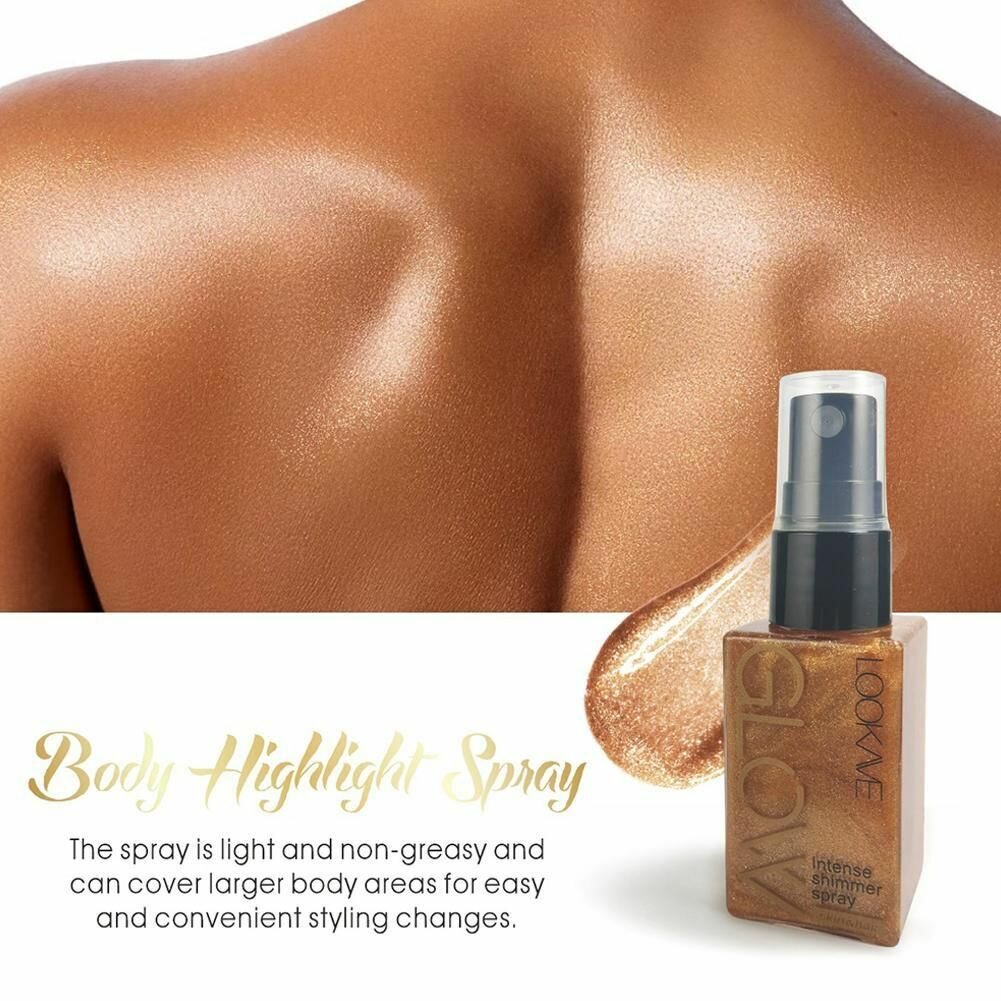 30 мл Жидкий хайлайтер, Водостойкий высокоглянцевый бронзер для тела с блестками