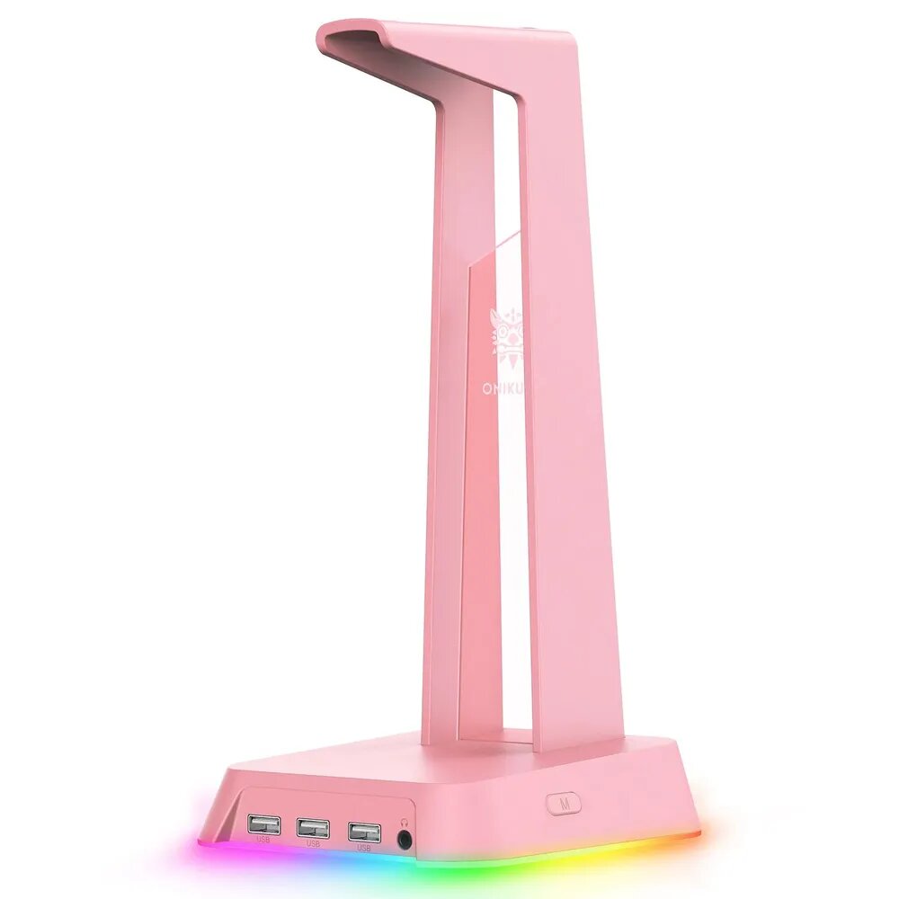 ONIKUMA ST-2 Подставка для наушников с подсветкой RGB Держатель гарнитуры с USB-портами Для геймеров на ПК Игровые наушники