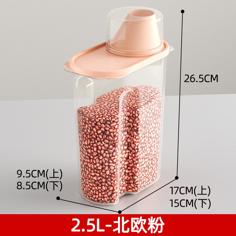 Контейнер для хранения зерна, банка для хранения продуктов, герметичная банка пищевого качества, пластиковый контейнер для хранения, герметичная банка для корма для кошек