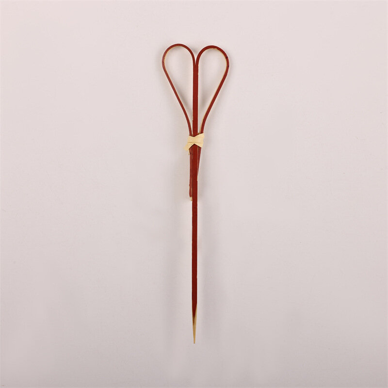 Бамбуковые вилки для фруктов, палочки для фруктов, палочки для коктейлей, палочки для цветов, фруктовые палочки, палочки для сахарной тыквы, одноразовые модные креативные бамбуковые палочки