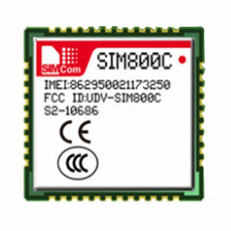 SIM800C/GPRS MODULE SMT Тип 850/900/1800/1900 МГц 24 м.