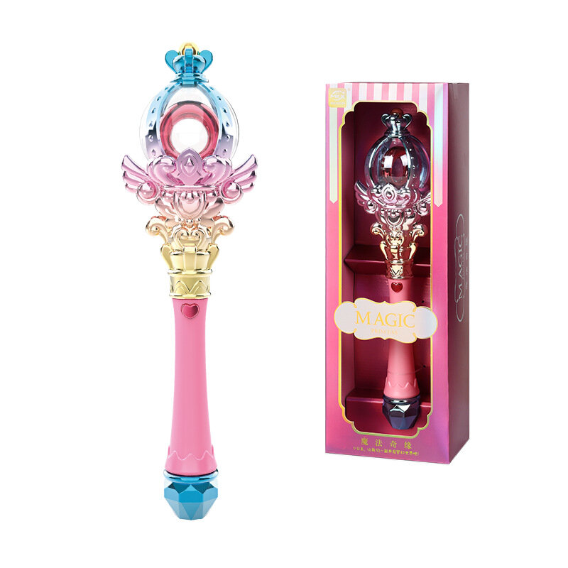 Детская светящаяся волшебная палочка для девочек и мальчиков, волшебная палочка Balabala, подарок на день рождения принцессы