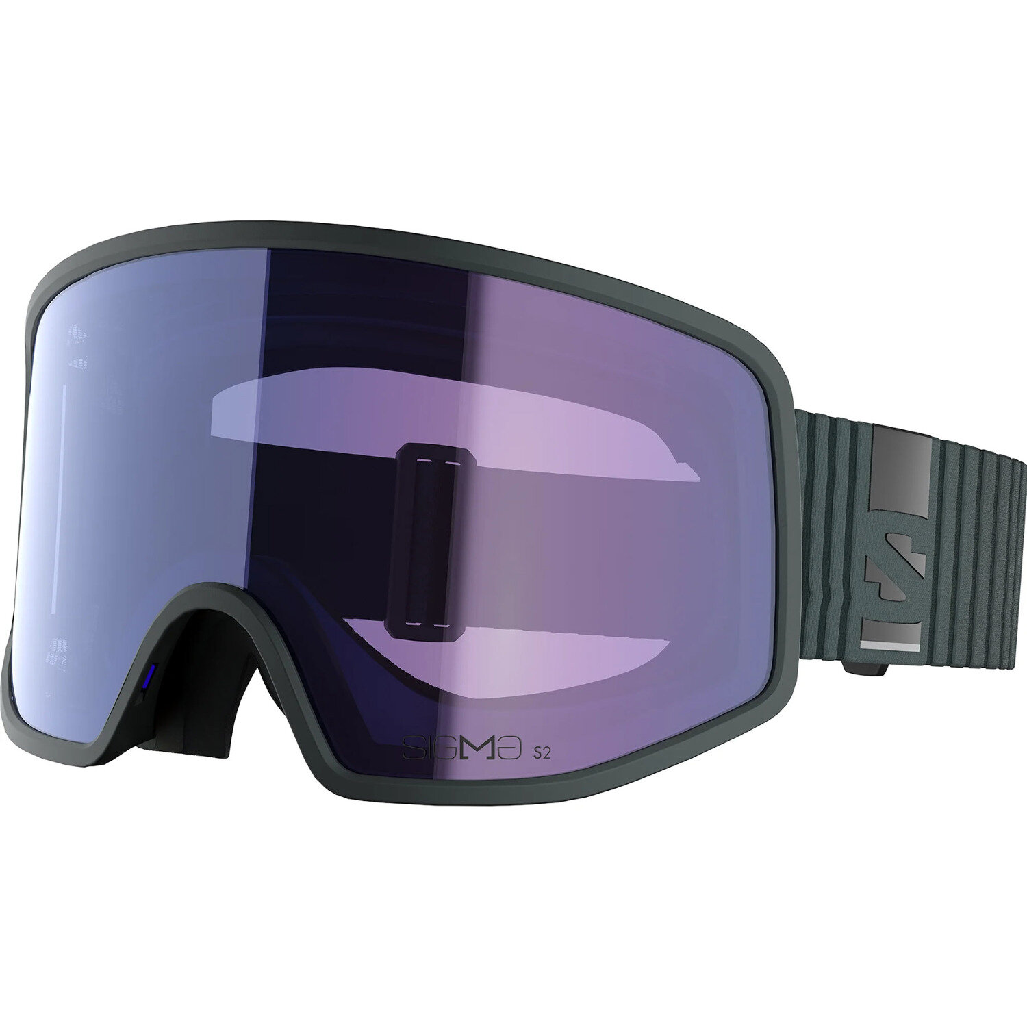 Горнолыжные очки Salomon Sentry Pro Otg Sigma Green Gables Cat. 2 25/26 зеленый, для мужчин , Зеленый