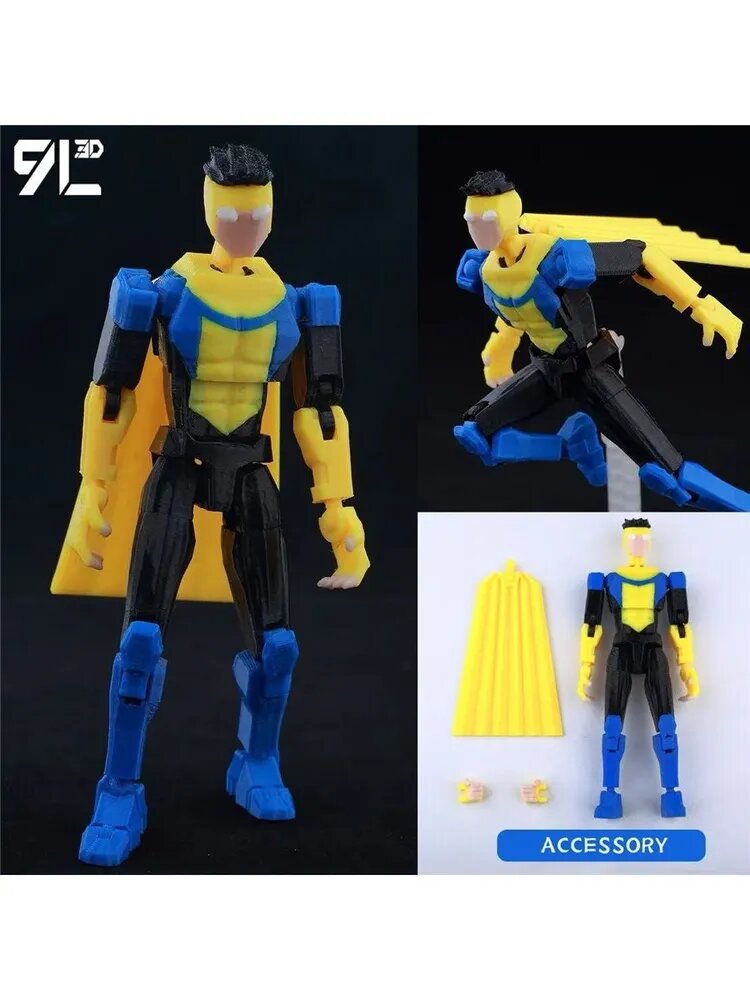 Фигурка Неуязвимый (Invincible) Lucky Dummy 13,3D-печатный подвижный манекен