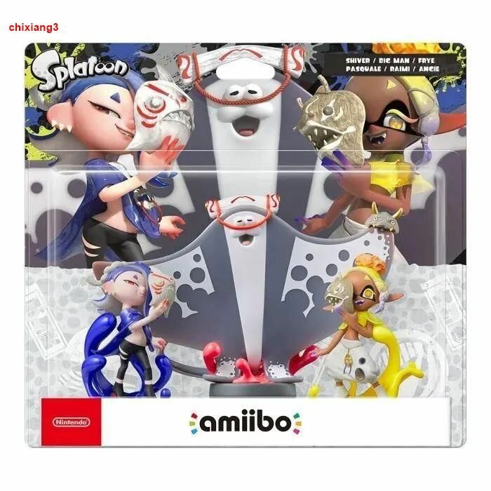 Фигурка Amiibo Splatoon3 Deep Cut, Шивер, Фрай и Большой Человек (коллекция Splatoon)