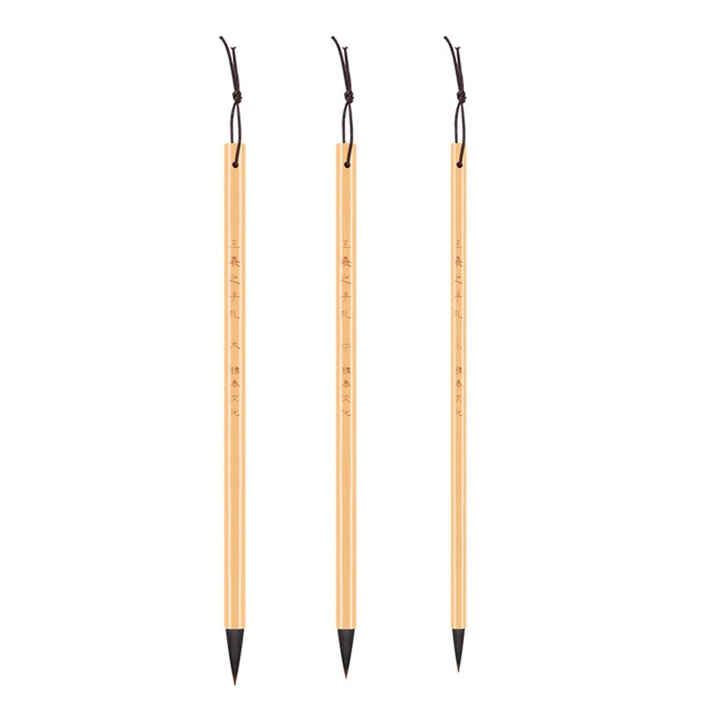 3 Части Китайской Каллиграфической Кисти Sumi Writing Brush для Начинающих Практиковать Китайскую Каллиграфию, Рисование Тушью