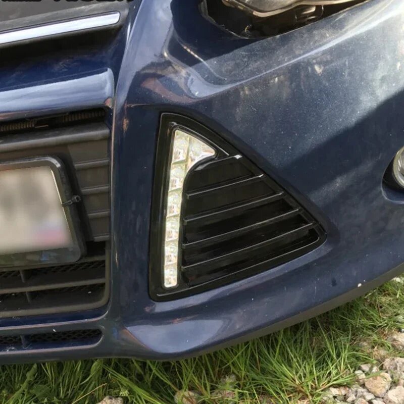 Светодиодные дневные фонари DRL для Ford Focus 3 MK3 2012 2013 2014, светодиодные дневные ходовые фары с указателями поворота