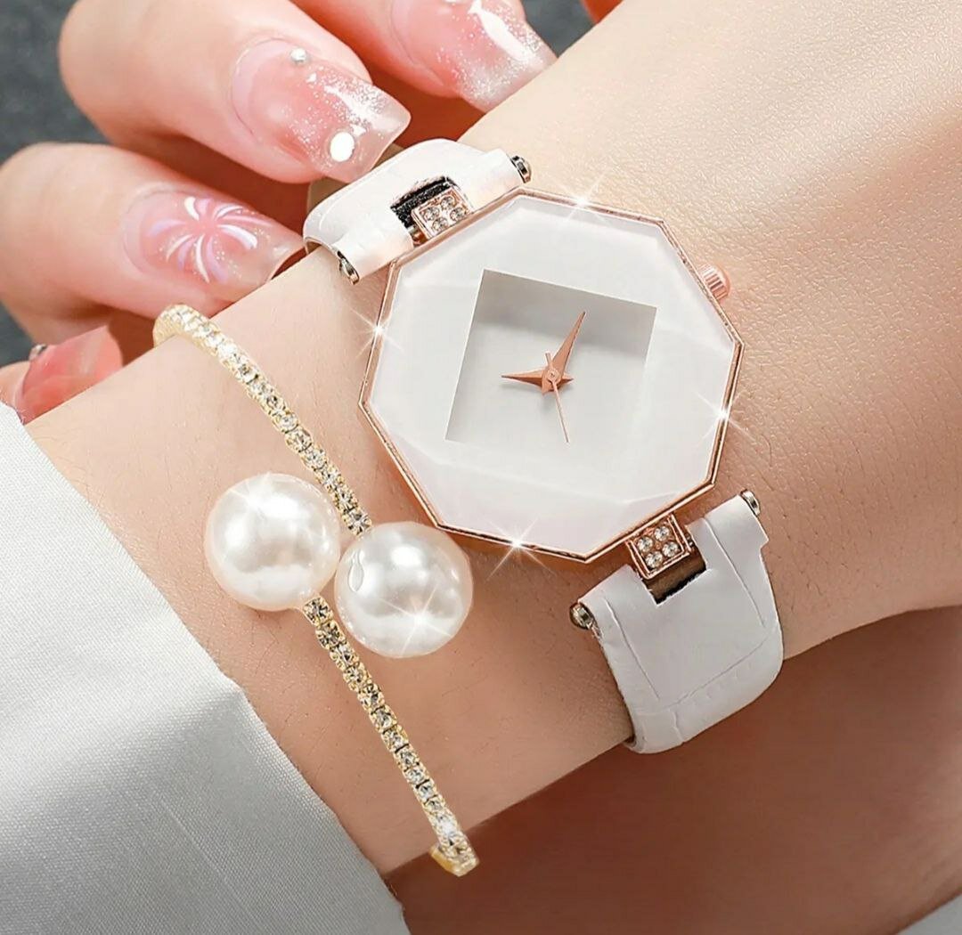 Комплект бижутерии: браслет, жемчуг имитация