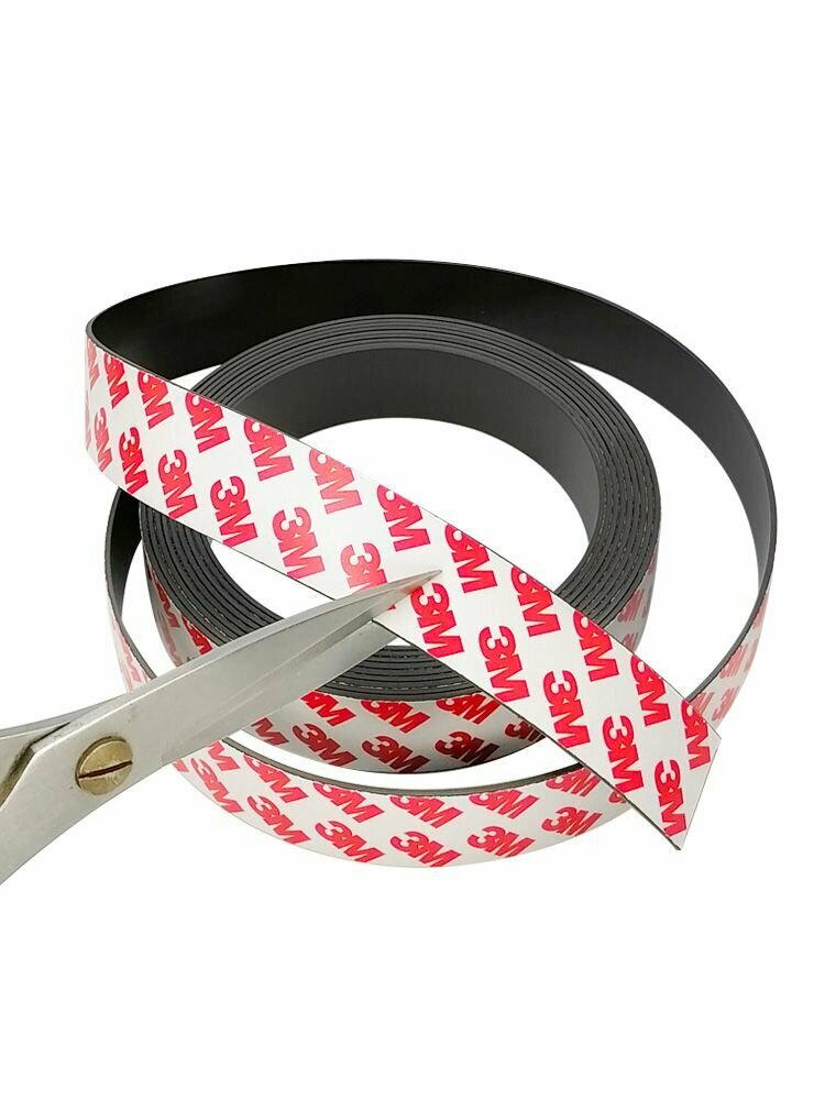 Гибкий Магнитная лента 15*2mm(5m), с 3M клеевым слоем