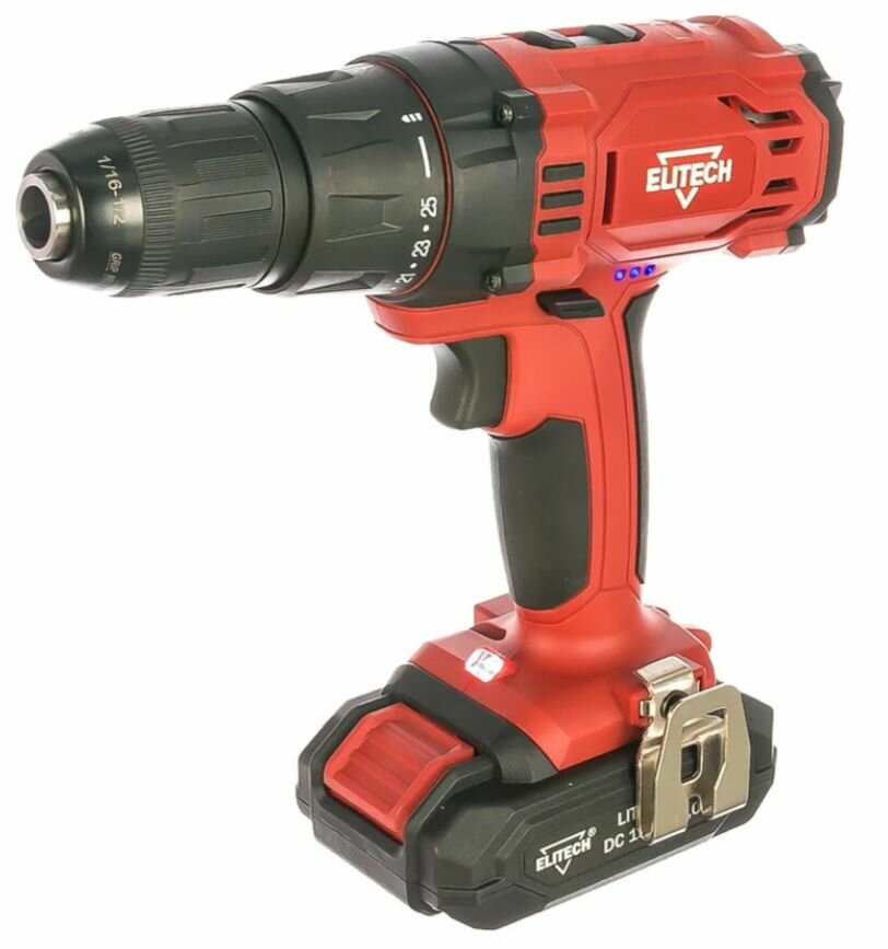 Аккумуляторная дрель Elitech ДА 18СЛ2