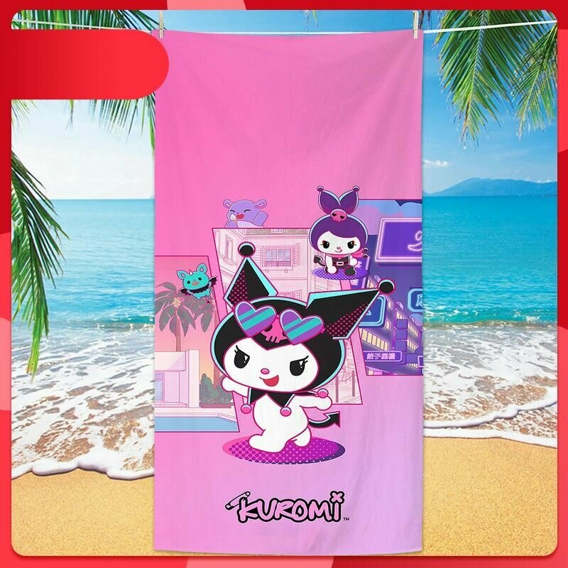 Пляжные полотенца, Полотенце для ванной, Микрофибра, 80x130 см, Многоцветный-Куломи