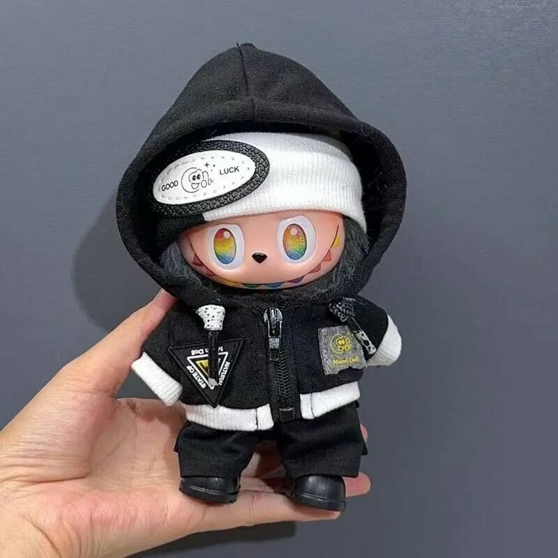 Одежда для кукол лабубу labubu игрушки набор 15 17 см для девочек и мальчиков, аксессуары и костюм для лабубу.