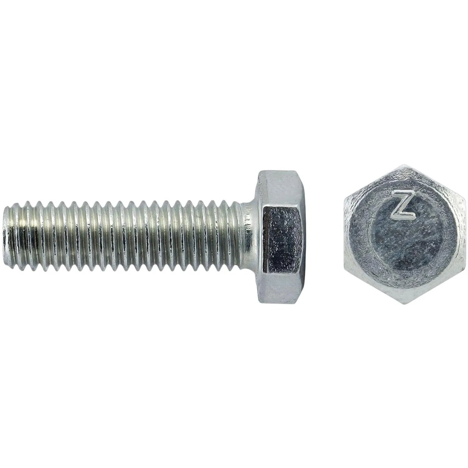 Болт DIN933 с шестигр. головкой оцин. М6х25 (70 шт/уп) Zitar (105202)