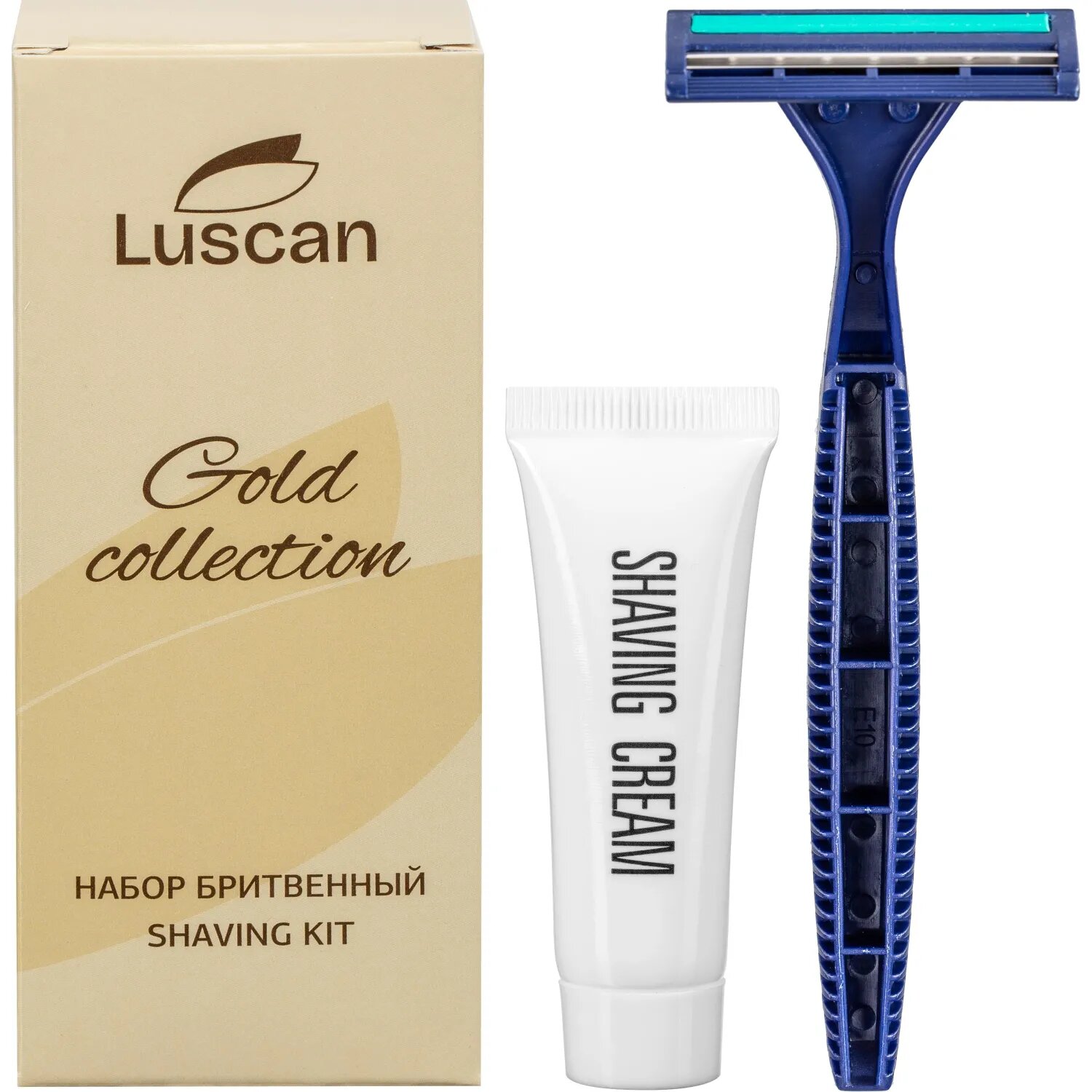 Набор бритвенный Luscan Gold Collection картон, 200шт/наб