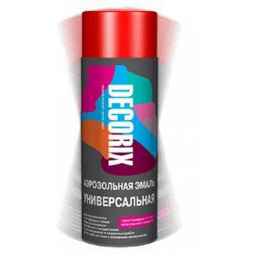 Эмаль аэрозоль термостойкая +400 DECORIX 520МЛ белая