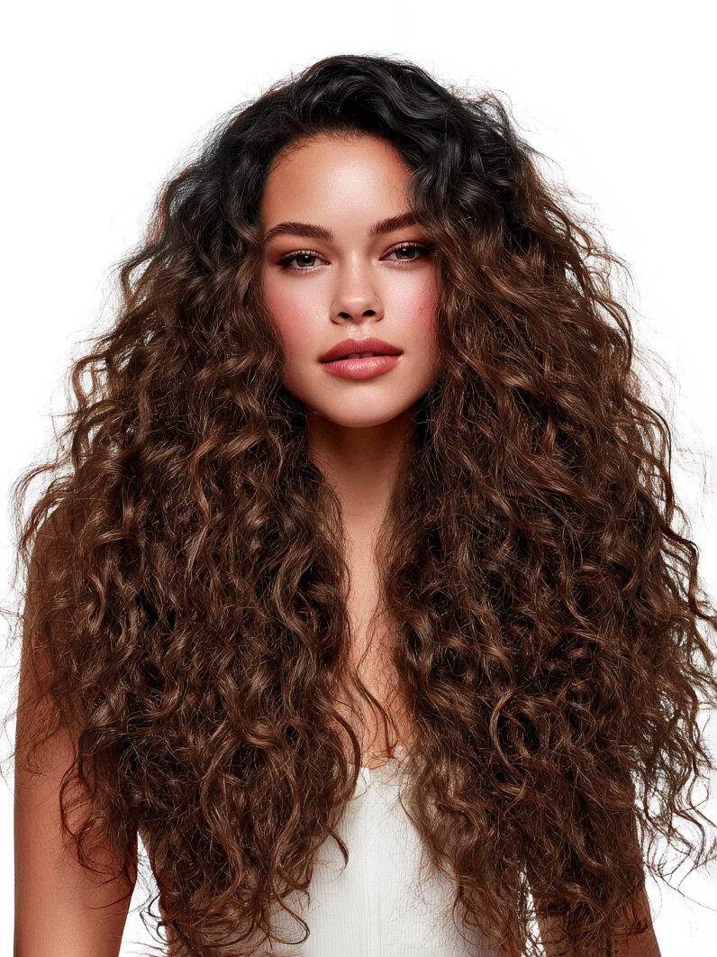 Hairshop Афролоконы для вплетения 1/30В 70см (Черный/Рыжий)