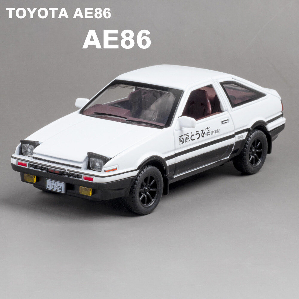 Коллекционная металлическая машина TOYOTA AE86 1:32 , Игрушечный автомобиль с звуковыми и световыми