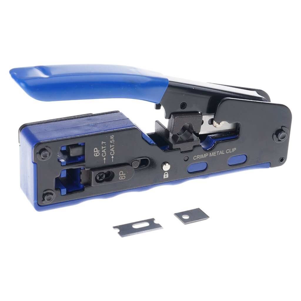 RJ45 Обжимные Плоскогубцы Сквозные Щипцы Для Зачистки Резак для Cat7 Cat6 Cat5e 8P8C Модульный Разъем Ethernet Проводной Инструмент