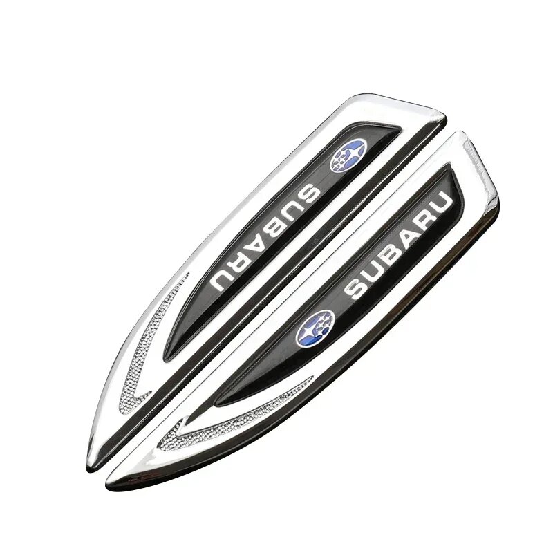 Металлическая наклейка на крыло автомобиля, боковая эмблема, значок для логотипа Subaru ASCENT Impreza Legacy STI Forester XV Outback WRX BRZ Tribeca WRC A-Silver