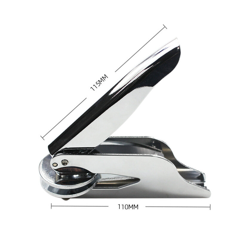 Черная стальная печать для офиса, печать для дипломов, гравировка, тиснение, черная большая подставка