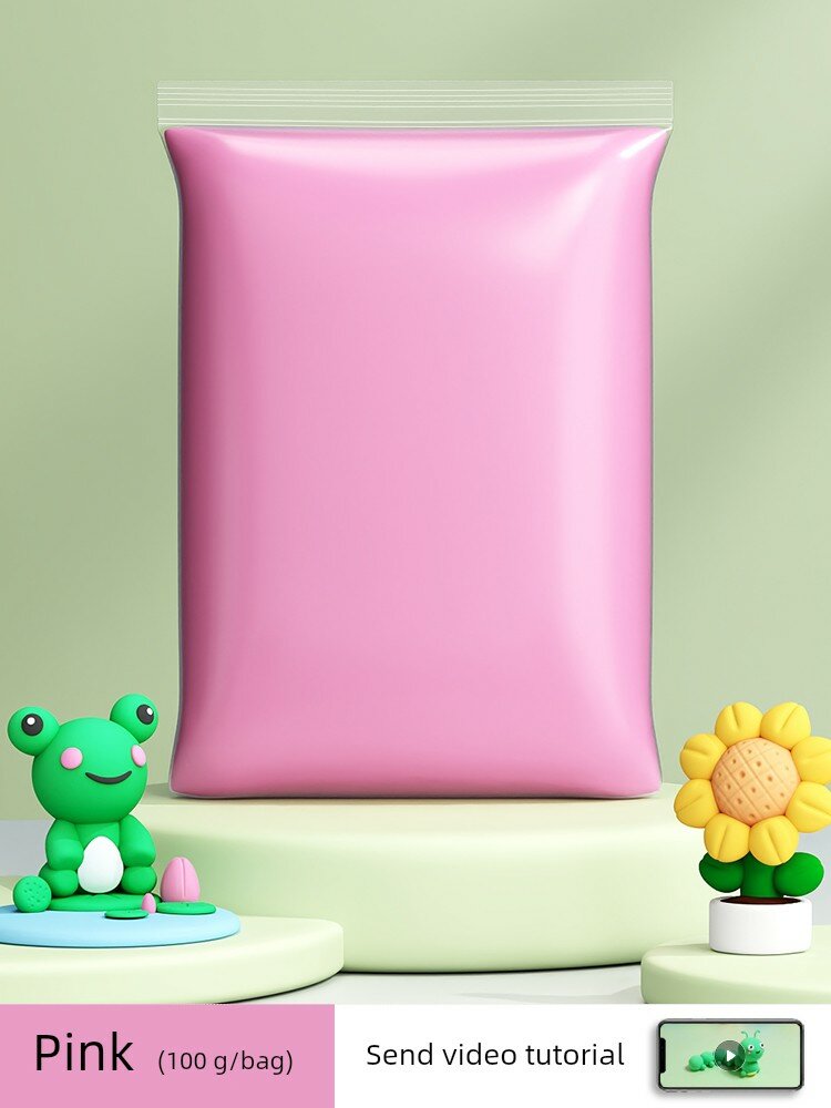 Нетоксичный пластилин для детей 100 г розовый для детского творчества
