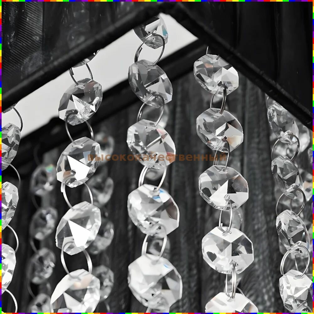 Хромированные крепёжные кольца-скрепки для подвесок люстры, соединительные элементы для хрустальных подвесок