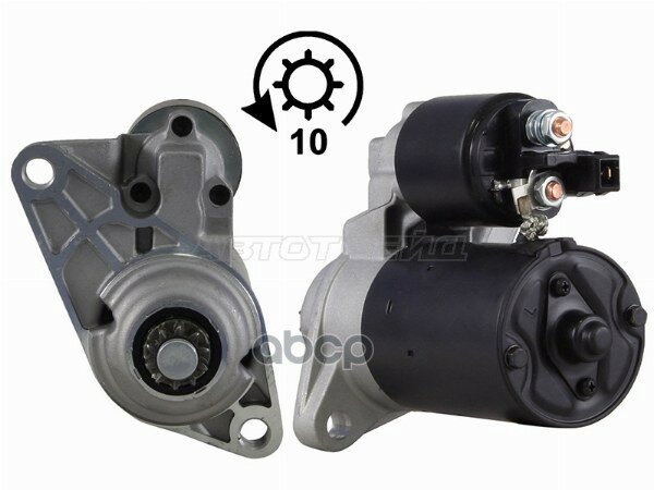 Стартер Volkswagen Golf 97-06 / Polo 01-09 (0,9 kW/ Z=10) Sat арт. ST-64-0012
