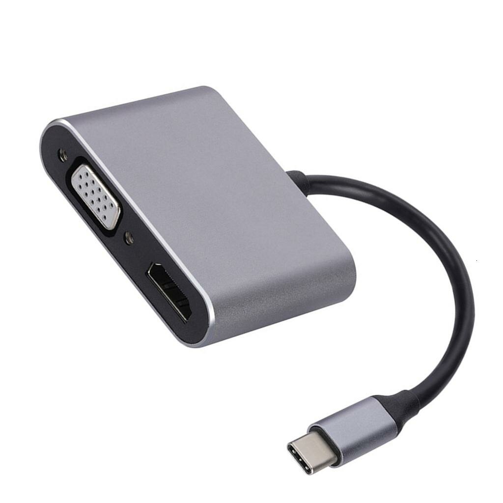 Преобразователи видеозвука Type C для HDTV VGA-адаптера 4K при 30 Гц