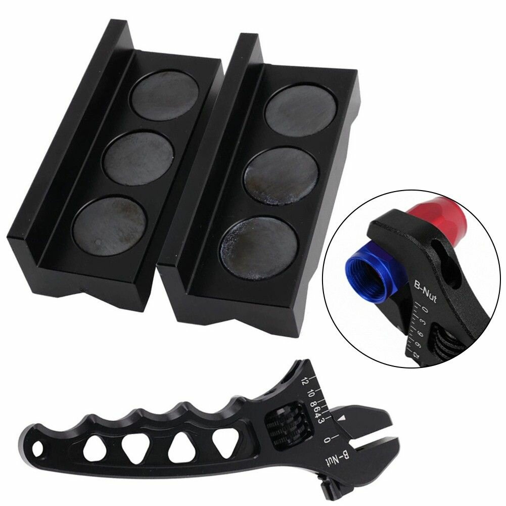 Алюминиевый разводной гаечный ключ + вставки для губок тисков для фитингов топливных шлангов