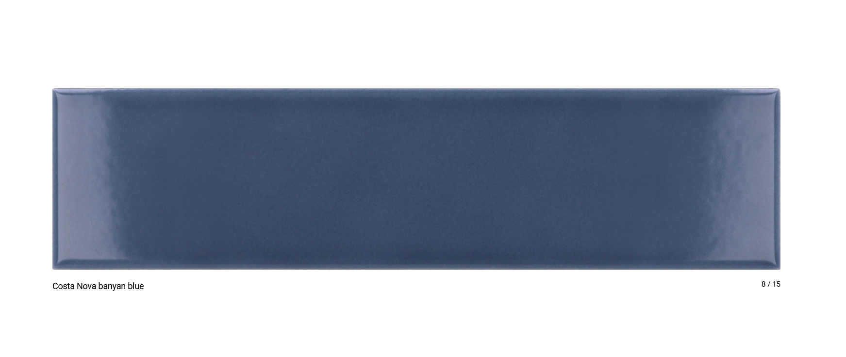 Плитка Equipe COSTA NOVA BANYAN BLUE Glossy 5x20см, 60шт (0.6м2)