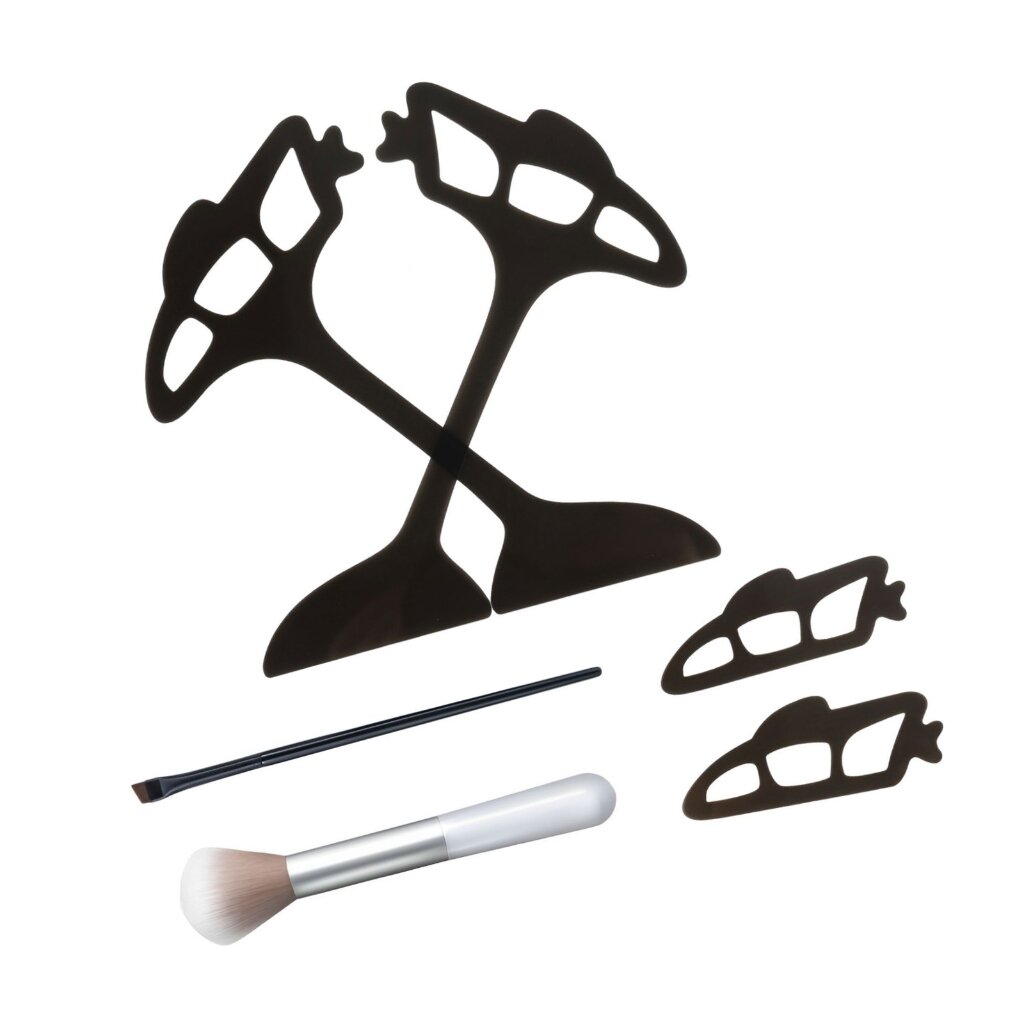 Многоразовый Инструмент Для Трафаретной Подводки Для глаз Трафареты Теней Для Век Косметическая Кисточка Для Модного Макияжа Глаз Быстрое И Легкое Нанесение