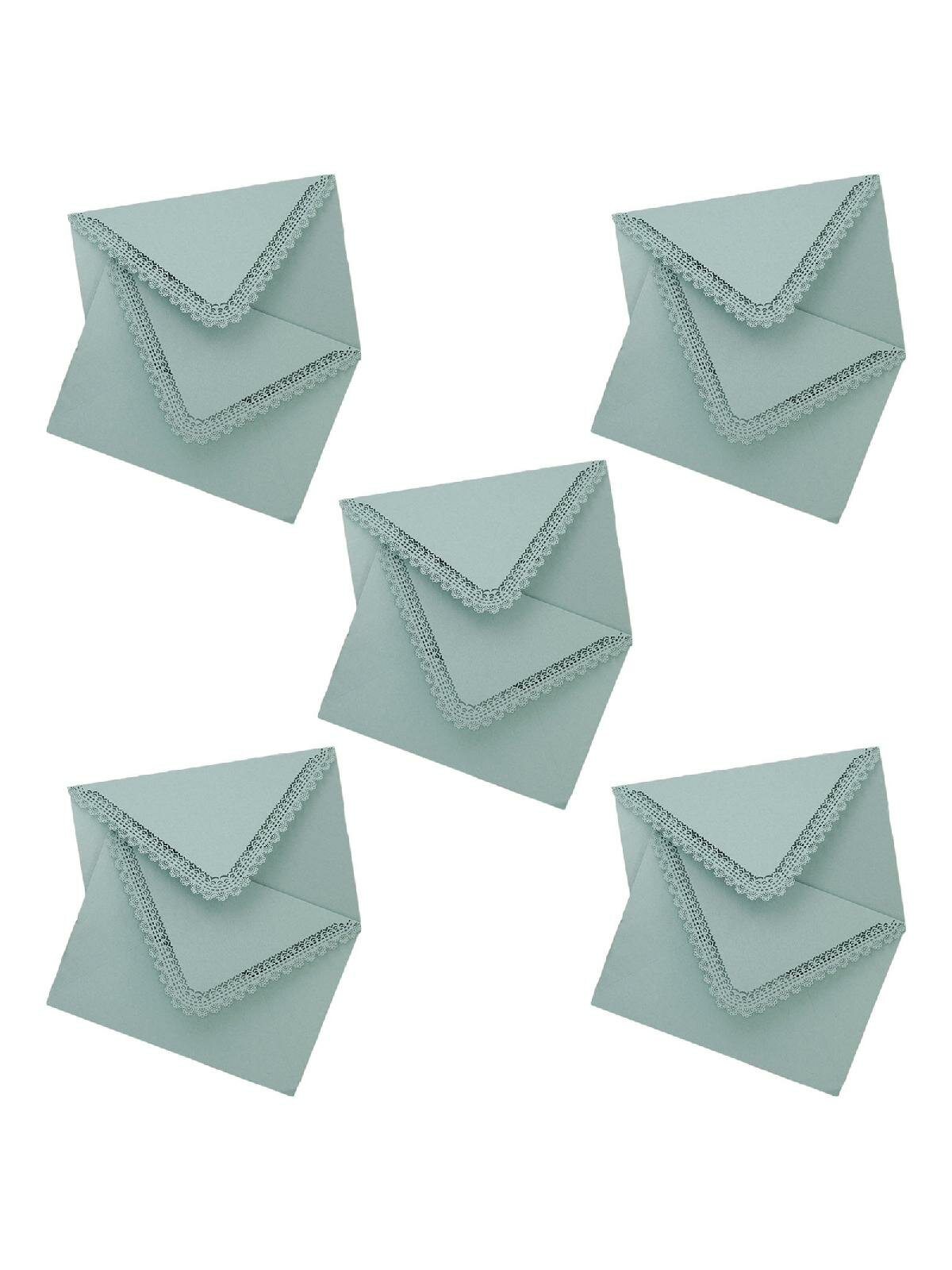 10x кружевных конвертов Маленькие пригласительные бумажные конверты Подарочные конверты