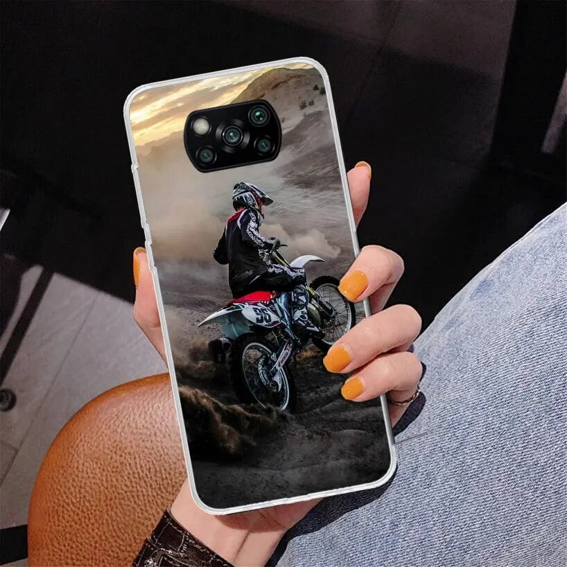 Чехол для Xiaomi Poco на мотоцикл, мотокросс, MN097-6