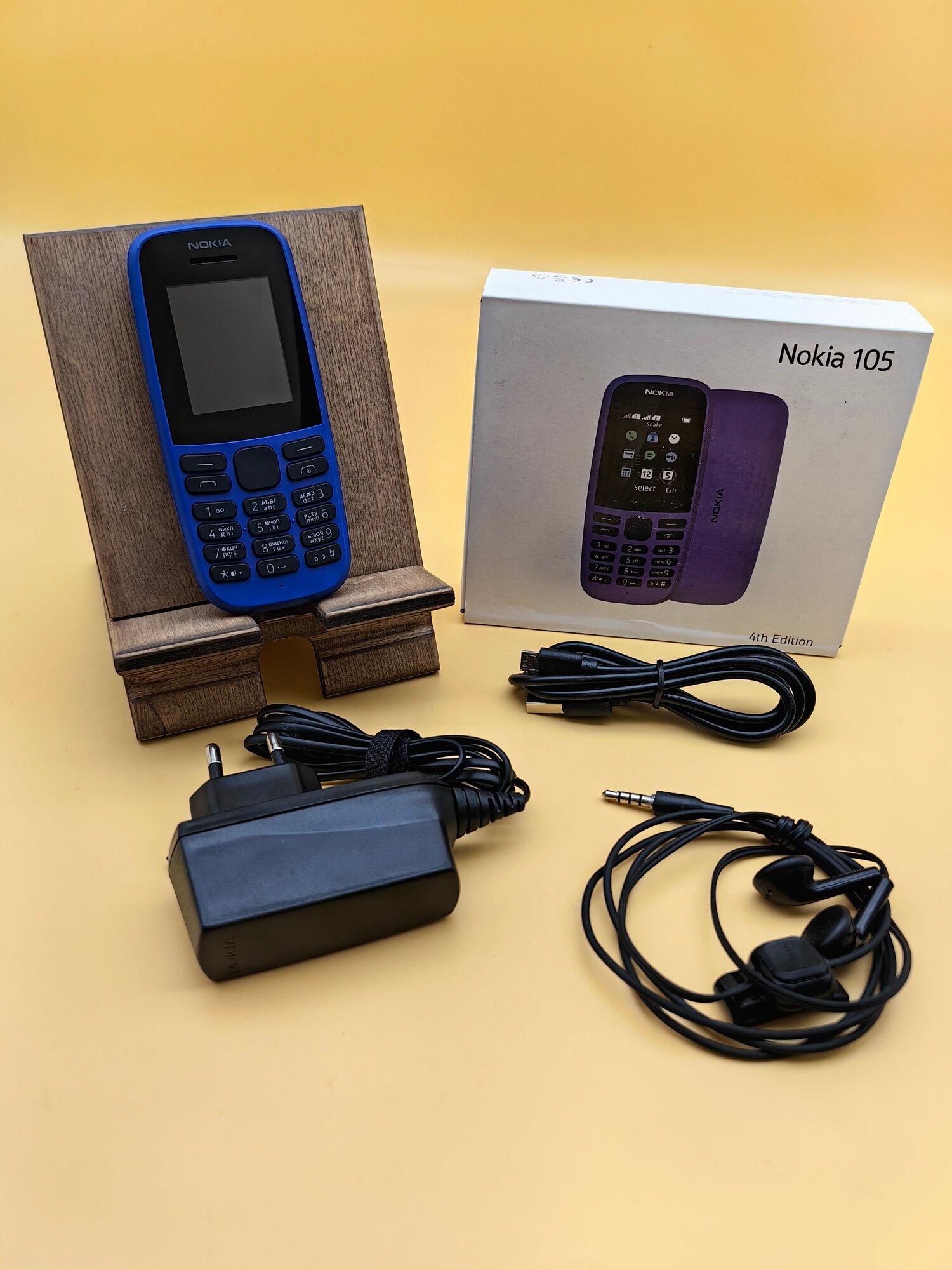 Мобильный кнопочный телефон Nokia 105 Dual Sim (2019), Темно-синий