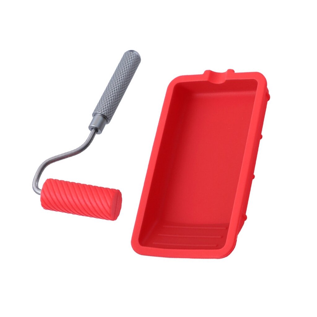 Набор Малярных Валиков Для Ремонта Дома, Силиконовая Кисть И Лоток, Портативный Инструмент Для Рисования