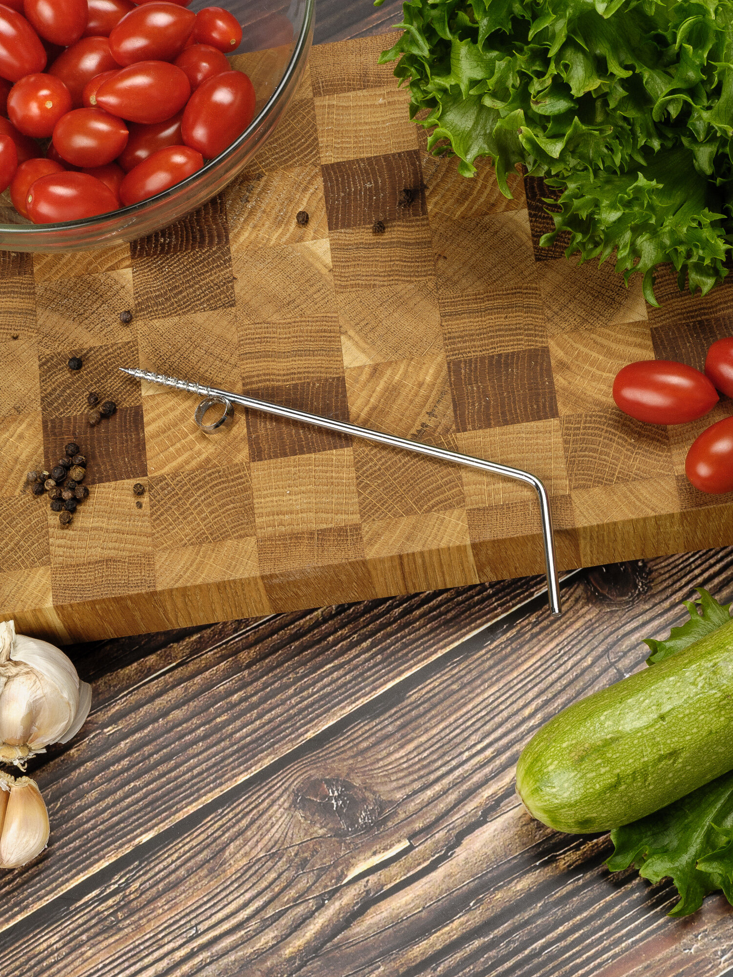 Кухонный нож Mirus Group, для фигурной нарезки картофеля и овощей спиралью, 18 см