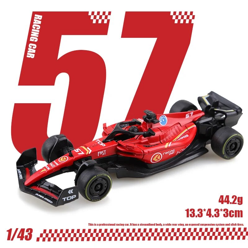 Модель автомобиля Formula DIECAST 1:43 Красный, 43F1 red
